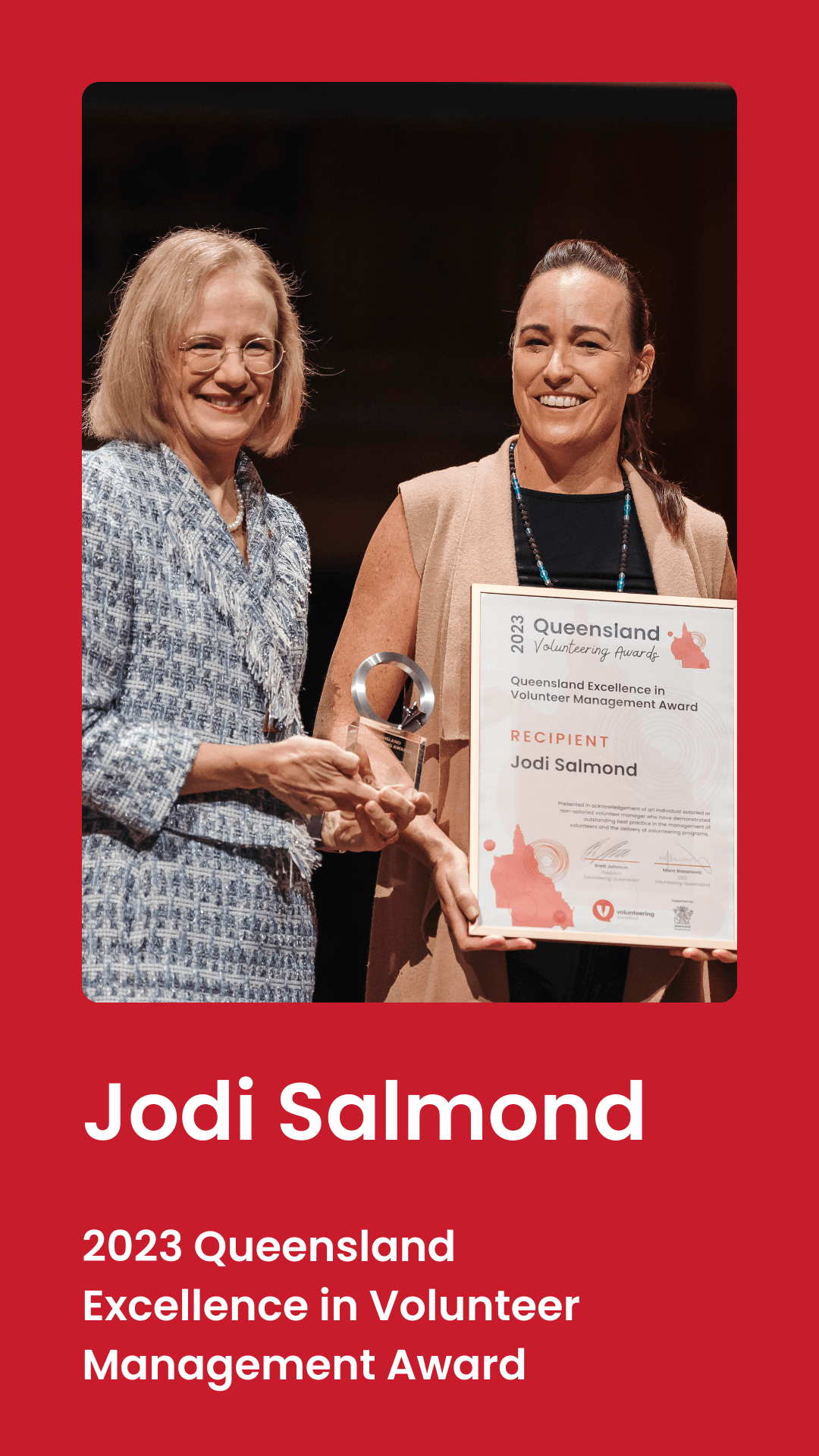 History of the Queensland Volunteering Awards – Volunteering Queensland